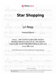 Star Shopping - Lil Peep ноты для фортепиано в сольной партии на Note ...